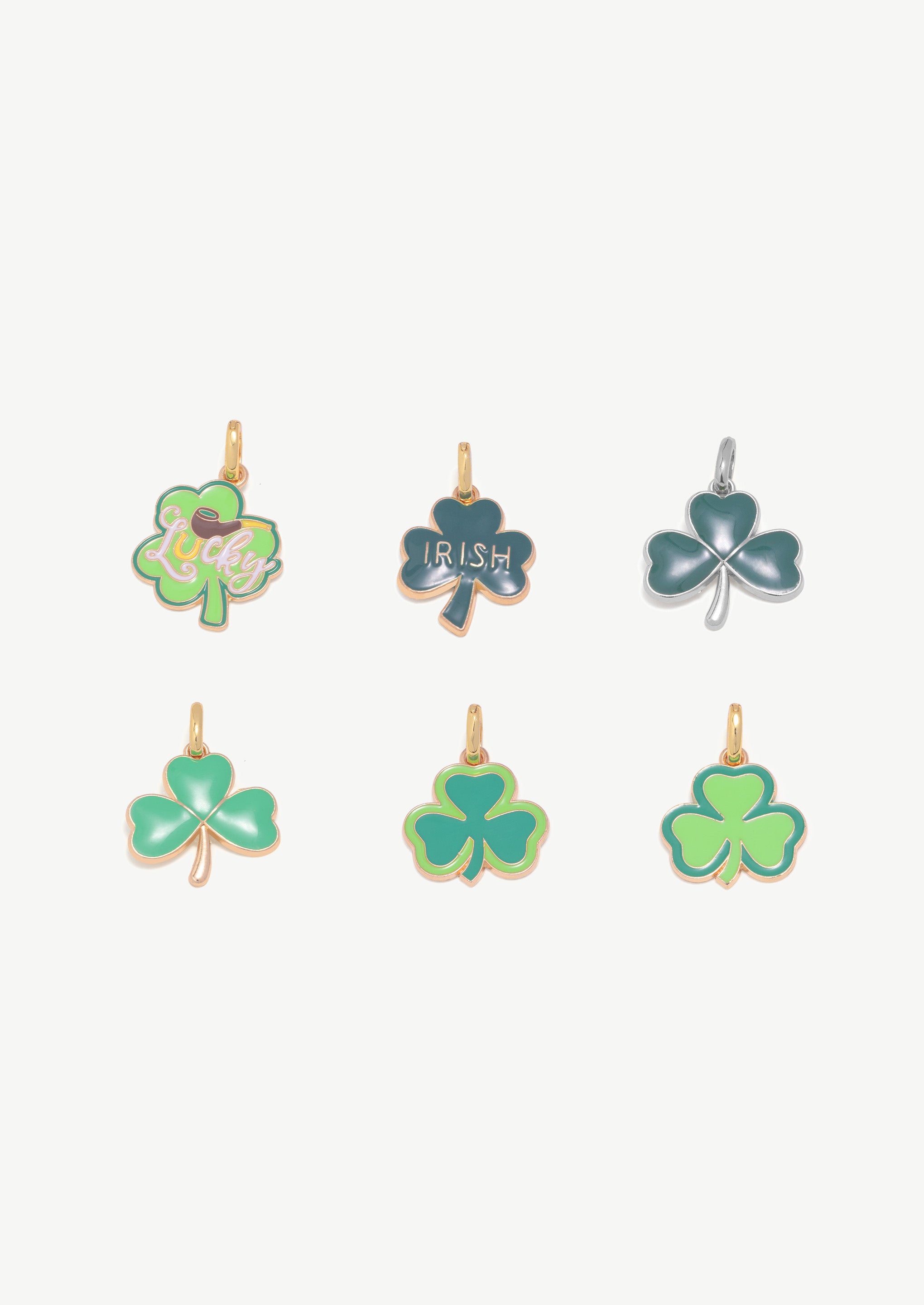 MELYN Clover Pendant – 18K Gold-Plated Zinc Alloy with Four-Leaf Clover ...